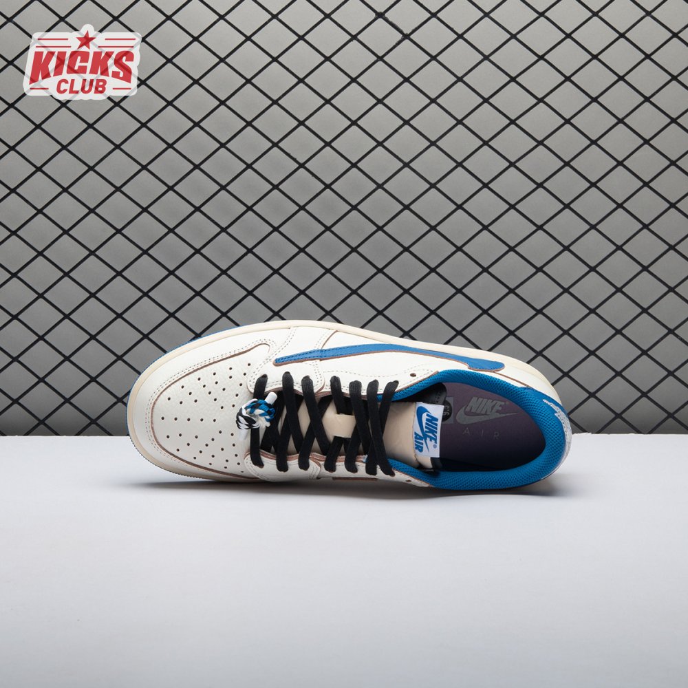 Jordan 1 Retro Low OG SP Fragment x Travis Scott Sail Military Blue ...